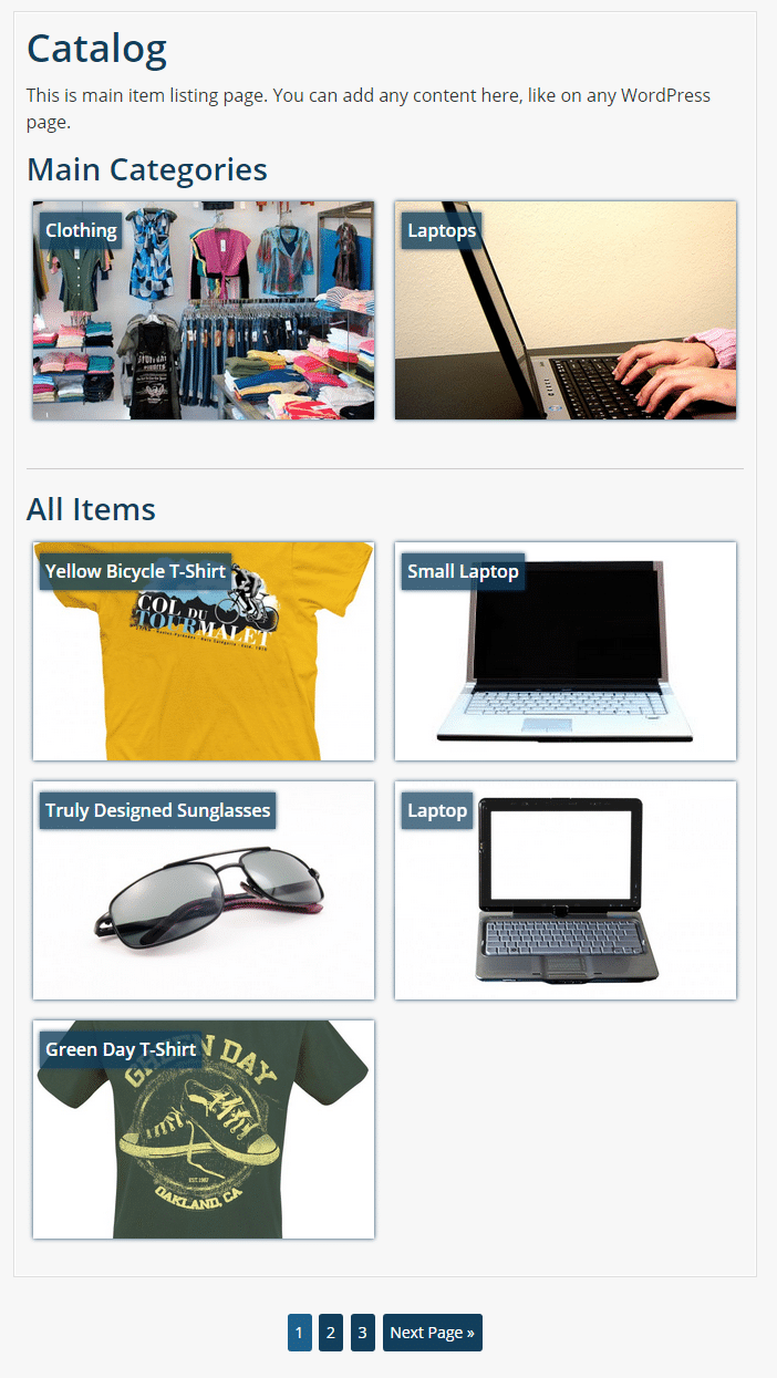 Product Catalog X • WordPress • impleCode
