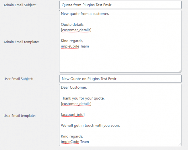 Quote Cart Email Notifications • impleCode
