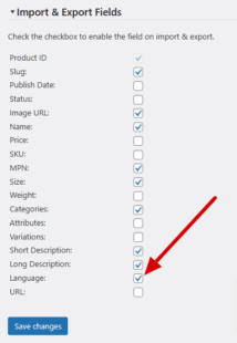 Set product language with a CSV file • impleCode